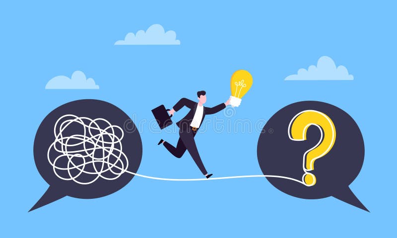 Understanding Problem Solution Simplify Challenge. Stock Illustration ...