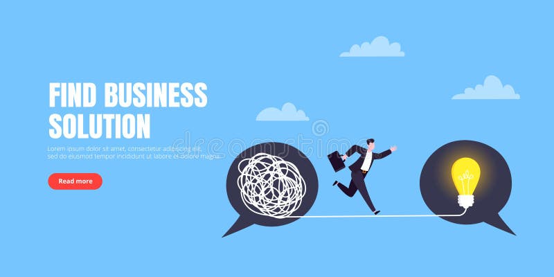 Understanding Problem Solution Simplify Challenge with Idea. Stock ...