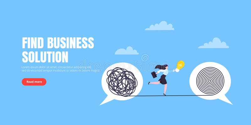 Understanding Problem Solution Simplify Challenge with Idea. Stock ...