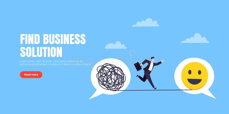 Understanding Problem Solution Simplify Challenge. Stock Vector ...