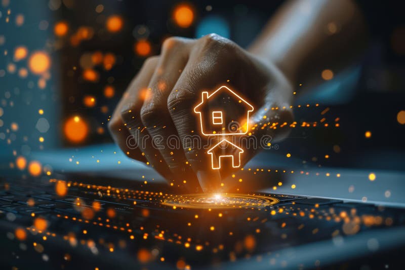 Understanding the Real Estate Market Background Stock Illustration ...