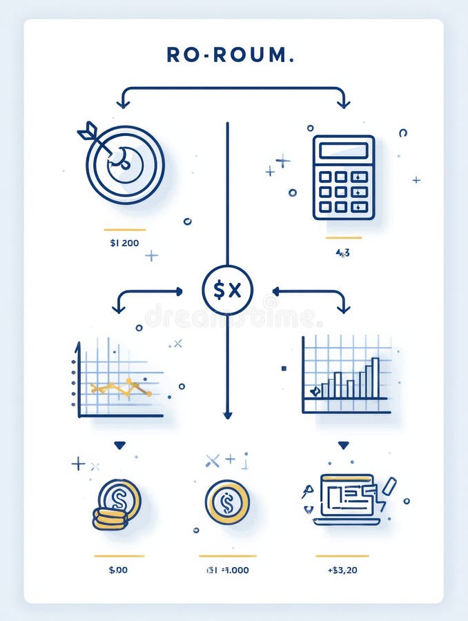 Understanding the ROI Formula through a Clean and Minimal Infographic ...