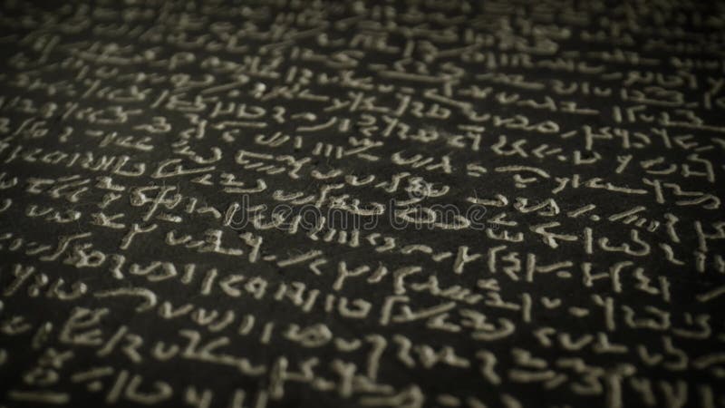 8 Understanding the Rosetta Stone and Ancient Languages Stock Footage ...