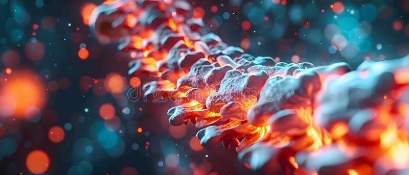 Understanding Sciatica: Closeup Image of Human Spine with Highlighted ...