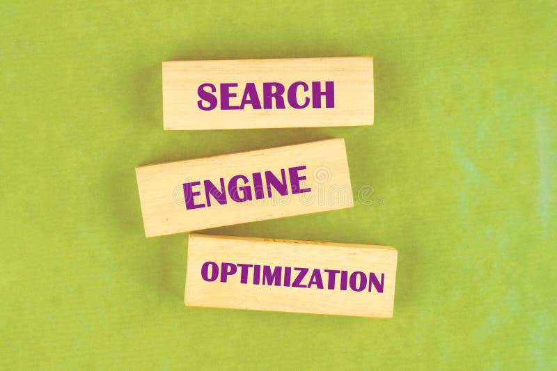 Understanding Search Engine Optimization with Wooden Blocks on a Green ...