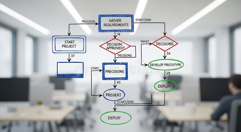 Understanding Software Development Process Flowchart for Efficient Project Management Stock ...
