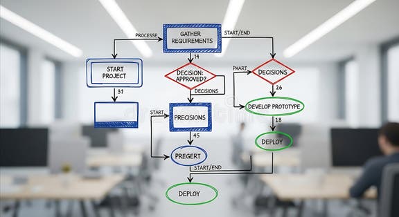 Understanding Software Development Process Flowchart for Efficient Project Management Stock ...