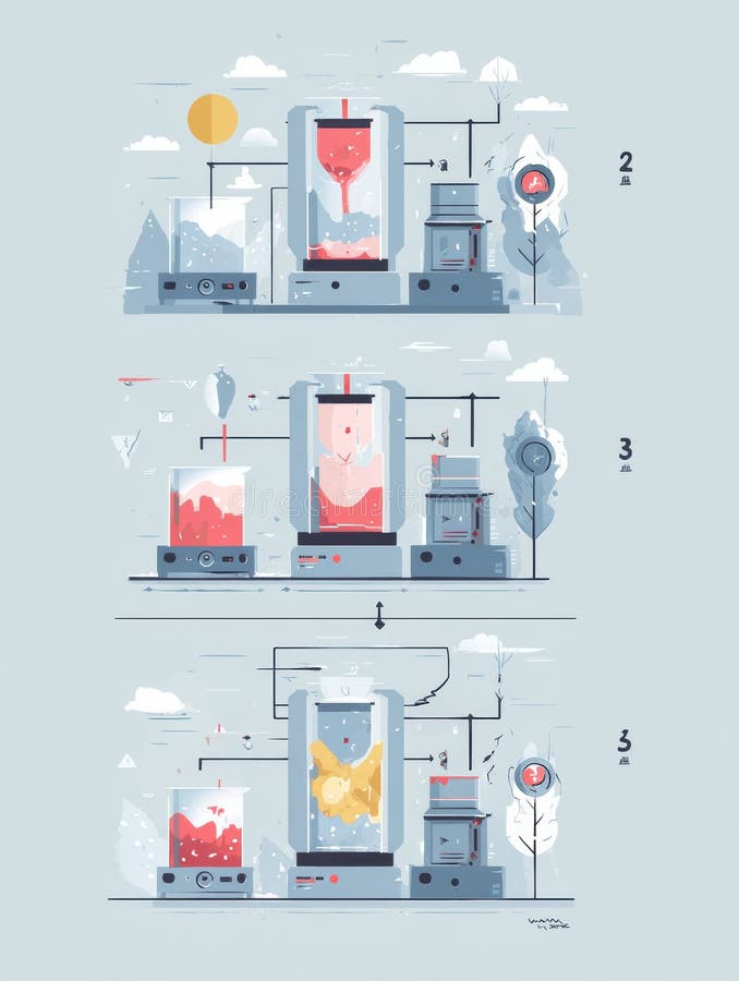 Understanding the Step-by-Step Freezing Process in a Light-Themed Flat ...
