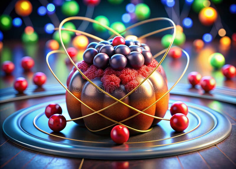Atomic Model Plum Pudding Stock Illustrations – 4 Atomic Model Plum ...