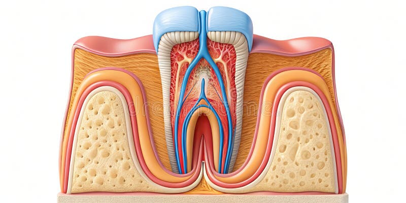 Understanding Tooth Anatomy: a Comprehensive Illustration of Enamel ...