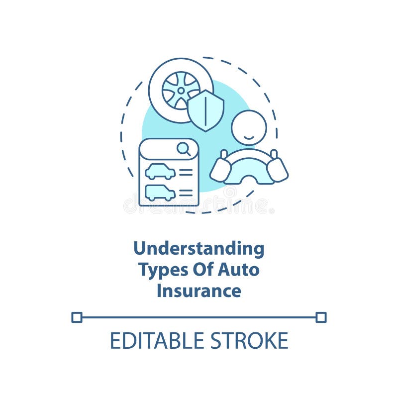Understanding Types of Auto Insurance Turquoise Concept Icon Stock ... Understanding Types of Auto Insurance Turquoise Concept Icon Stock ...