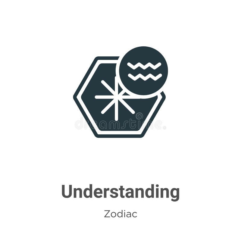 Understanding Vector Icon on White Background. Flat Vector ...