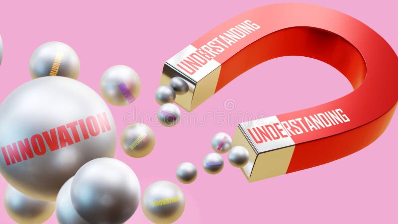 Understanding that Attracts Innovation Stock Image - Image of motivate ...