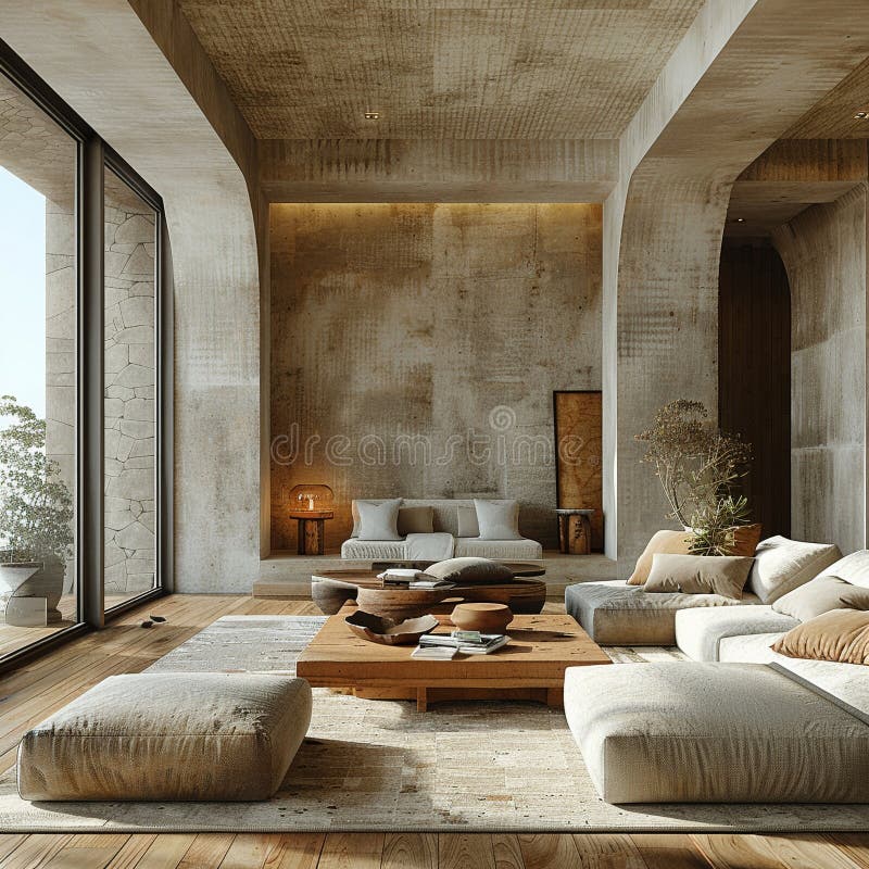 Understated Luxury Hotel Suite with Subtle Textures and Neutral Tones3D ...