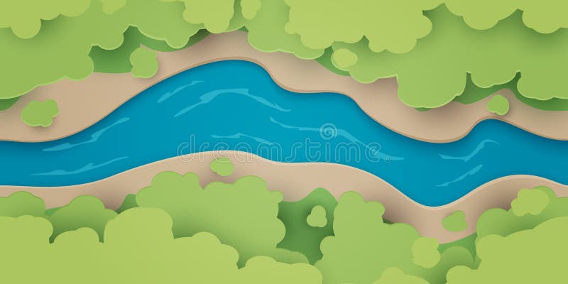 River Stream Top View Stock Illustrations – 892 River Stream Top View ...