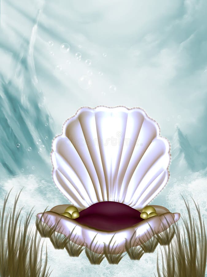 Underwater scenery 2 stock illustration. Illustration of throne - 14196388