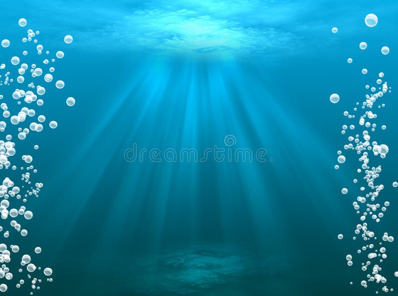 Ocean Bubbles stock illustration. Illustration of diver - 253191
