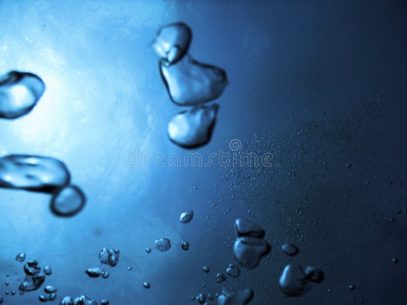 Underwater Air Bubbles Deep Ocean Stock Photo - Image of tranquil ...