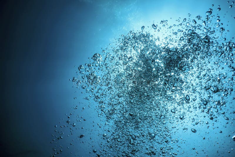 Underwater Air Bubbles Deep Ocean Stock Image - Image of abyss ...