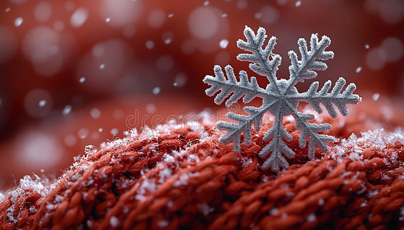 Underwater Animal in Winter Decoration, Snowflake Pattern Beauty ...