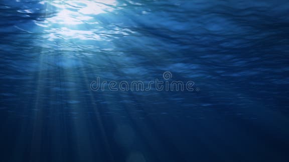 Underwater Background. Blue Underwater with Ripple and Wave Lights ...