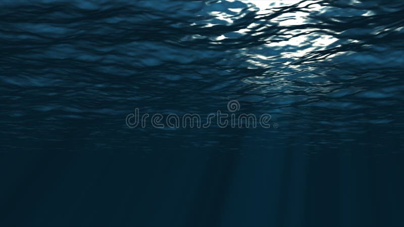 Underwater Background. Blue Underwater with Ripple and Wave Lights ...