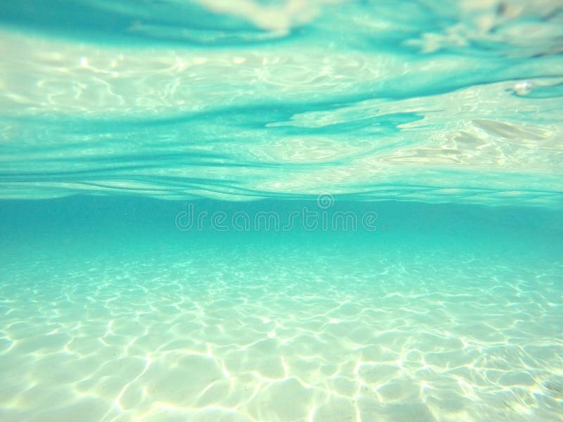 Underwater Background with Sandy Sea Bottom. Stock Image - Image of ...