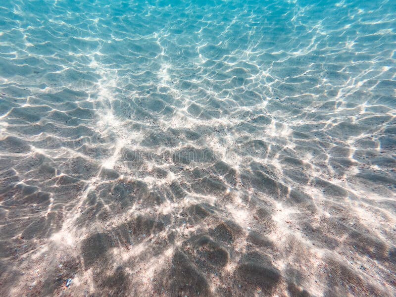 Underwater Background with Sandy Sea Bottom. Beautiful Texture of the ...