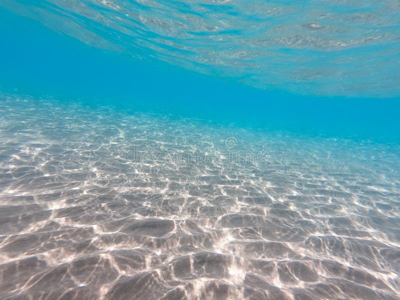 Underwater Background with Sandy Sea Bottom. Beautiful Texture of the ...
