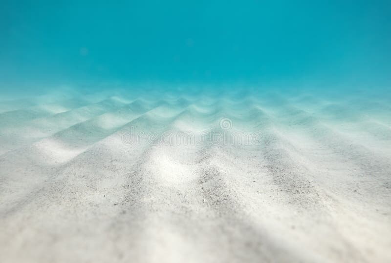 Underwater Background with Sandy Sea Bottom Stock Photo - Image of ...