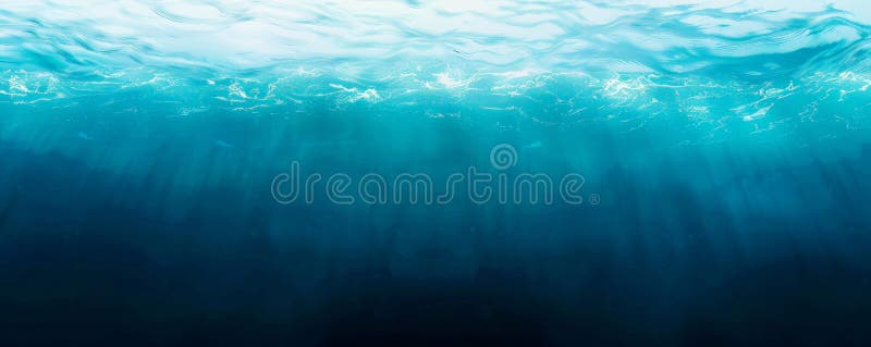 Underwater Background with a Serene, Blue Gradient from Shallow To ...