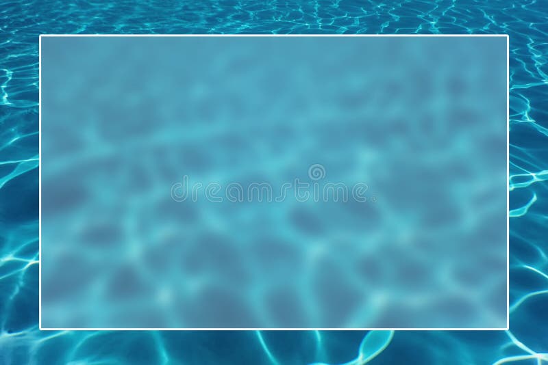 Underwater Background White Border Frame, Water Blank Text Box Stock ...