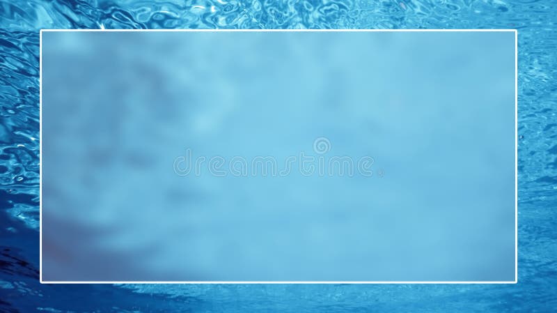 Underwater Background White Border Frame, Water Blank Text Box Stock ...