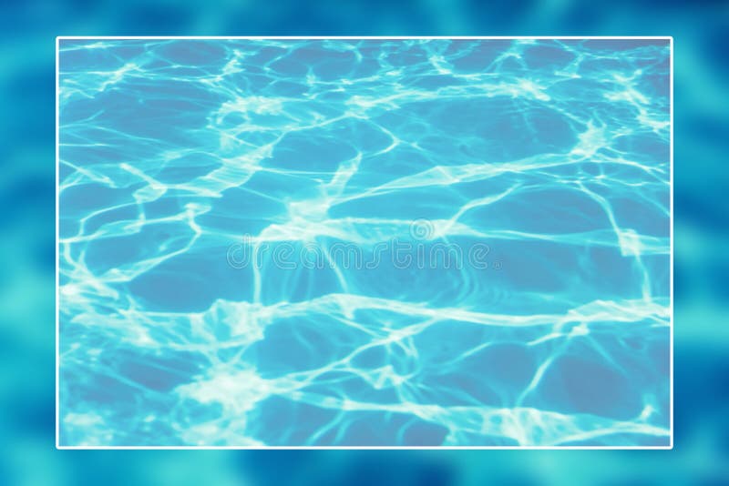 Underwater Background White Border Frame, Water Blank Text Box Stock ...