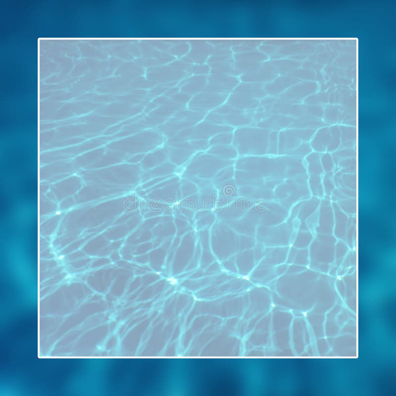 Underwater Background White Border Frame, Water Surface Blank Text Box ...