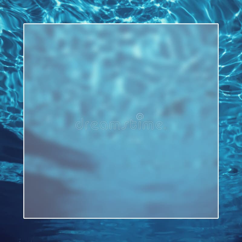 Underwater Background White Border Frame, Water Surface Blank Text Box ...