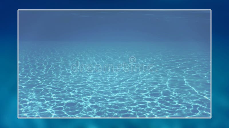 Underwater Background White Border Frame, Water Surface Blank Text Box ...