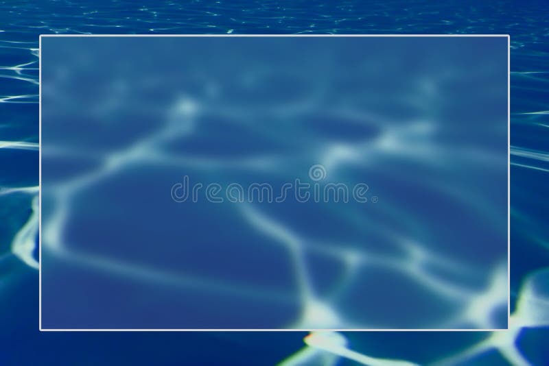Underwater Background White Border Frame, Water Surface Blank Text Box ...