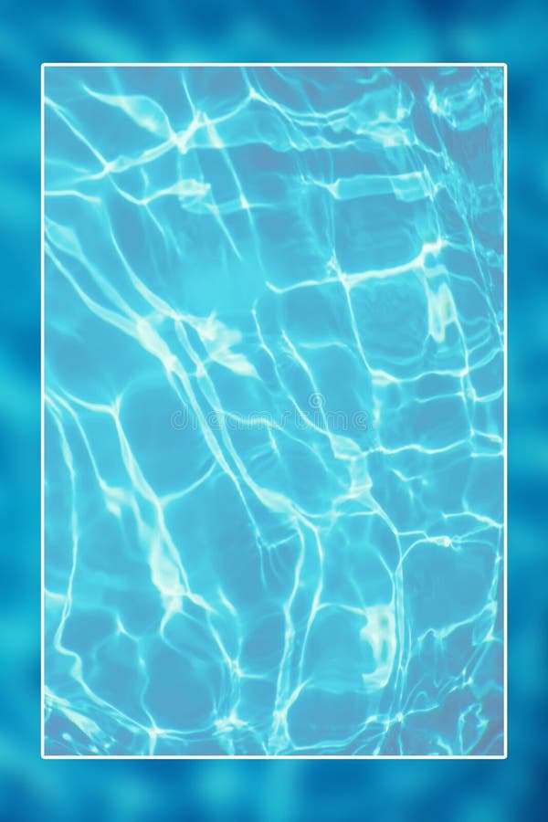 Underwater Background White Border Frame, Water Blank Text Box Stock ...