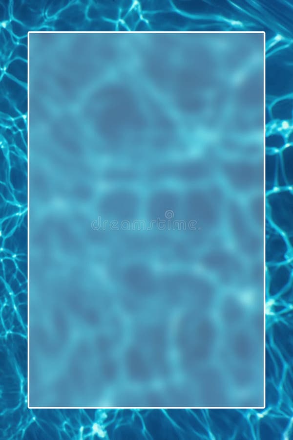 Underwater Background White Border Frame, Water Blank Text Box Stock ...