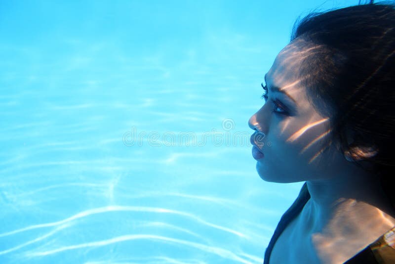 Underwater Beauty stock photo. Image of lady, attractive - 8965704
