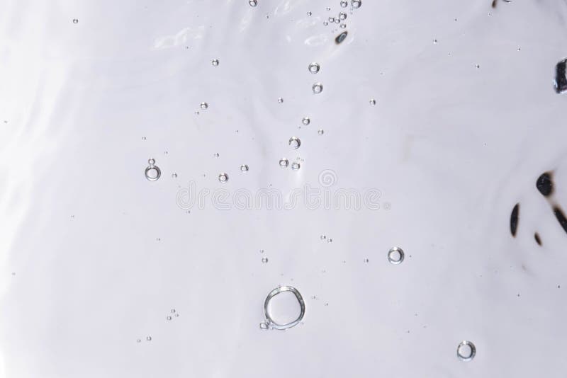 Underwater Bubble Texture on White Background. Water with Bubbles Stock ...