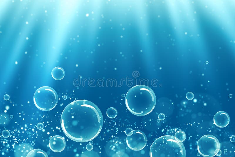Underwater bubbles stock illustration. Illustration of water - 8236665