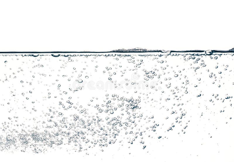 Underwater Bubbles Isolated on White Background Stock Image - Image of ...