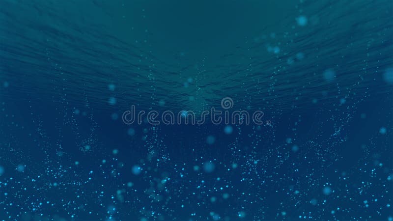 Underwater Air Bubbles in the Creek. Underwater View of Oxygen Bubbles ...