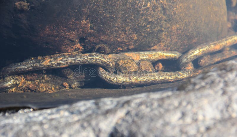 Underwater chain stock photo. Image of navy, ocean, peaceful - 4221124