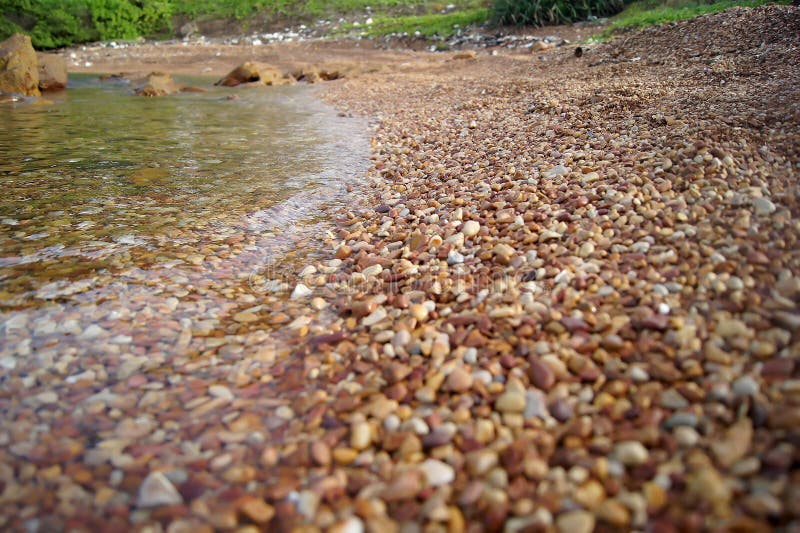 Underwater Color Stone Pebble Beach.Stone Underwater Rocky Beach Stock ...