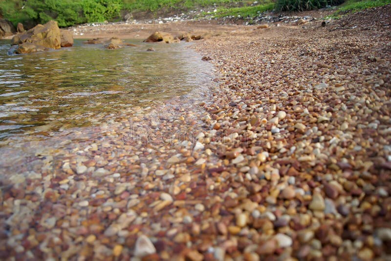 Underwater Color Stone Pebble Beach.Stone Underwater Rocky Beach Stock ...
