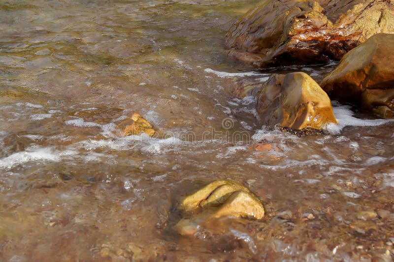 Underwater Color Stone Pebble Beach.Stone Underwater Rocky Beach Stock ...