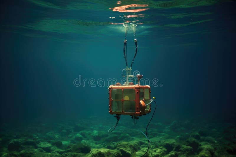 Underwater Communication Devices for Exploration Stock Illustration ...